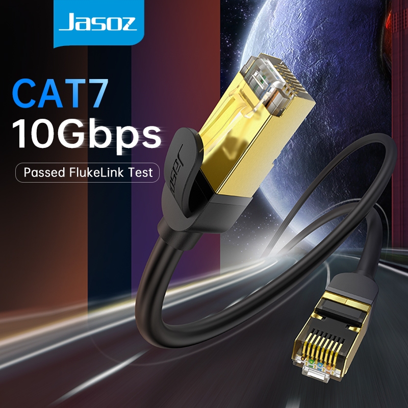 ⚡COD⚡Jasoz Cat7 LAn Cable Rj45 สายเคเบิลอีเธอร์เน็ต 10Gbps Transfer ...