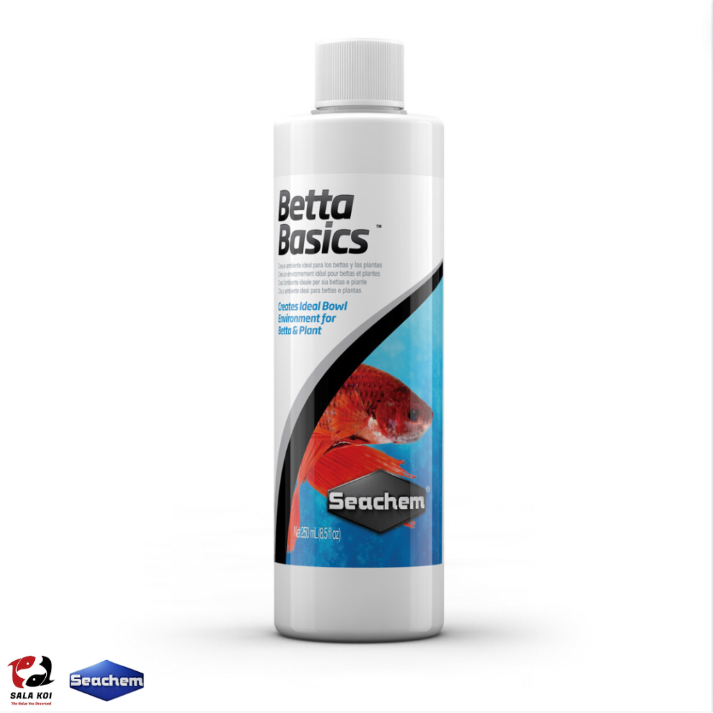 Seachem Betta Basics™ น้ำยาปรับสภาพความสมดุลน้ำ pH 7.0 ออกแบบมาสำหรับปลากัดโดยเฉพาะ 60 mL ...