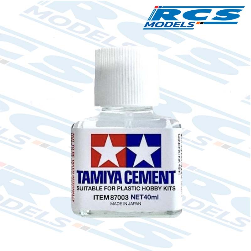 TAMIYA 87003 TAMIYA CEMENT (40ML) กาวสำหรับการทำโมเดลพลาสติก ฝาขาว ...