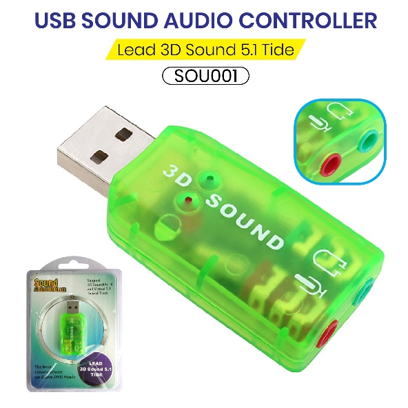 พร้อมส่ง USB SOUND ซาวด์การ์ด การ์ดเสียง ยูเอสบี ใช้งานง่ายสะดวก ไม่ ...