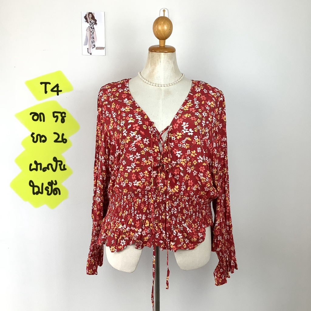 เสื้อแฟชั่นไซส์ใหญ่งานโล๊ะสต๊อคห้างoutlet พร้อมส่ง | Shopee Thailand