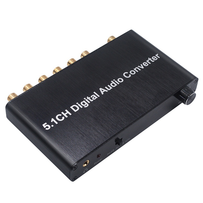5.1CH Digital Audio Converter Decoder SPDIF Coaxial to RCA DTS AC3 HDTV ...