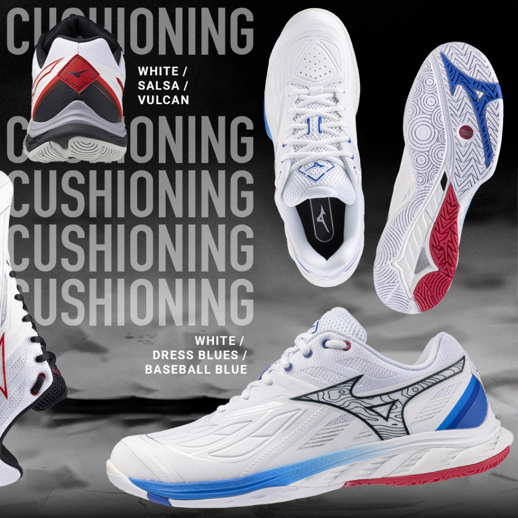 [ลด20% เก็บโค้ด 20XTRA1000] MIZUNO Badminton WAVE FANG 2 รองเท้าแบตมินตัน หน้ากว้าง มิซูโน่ แท้ ...