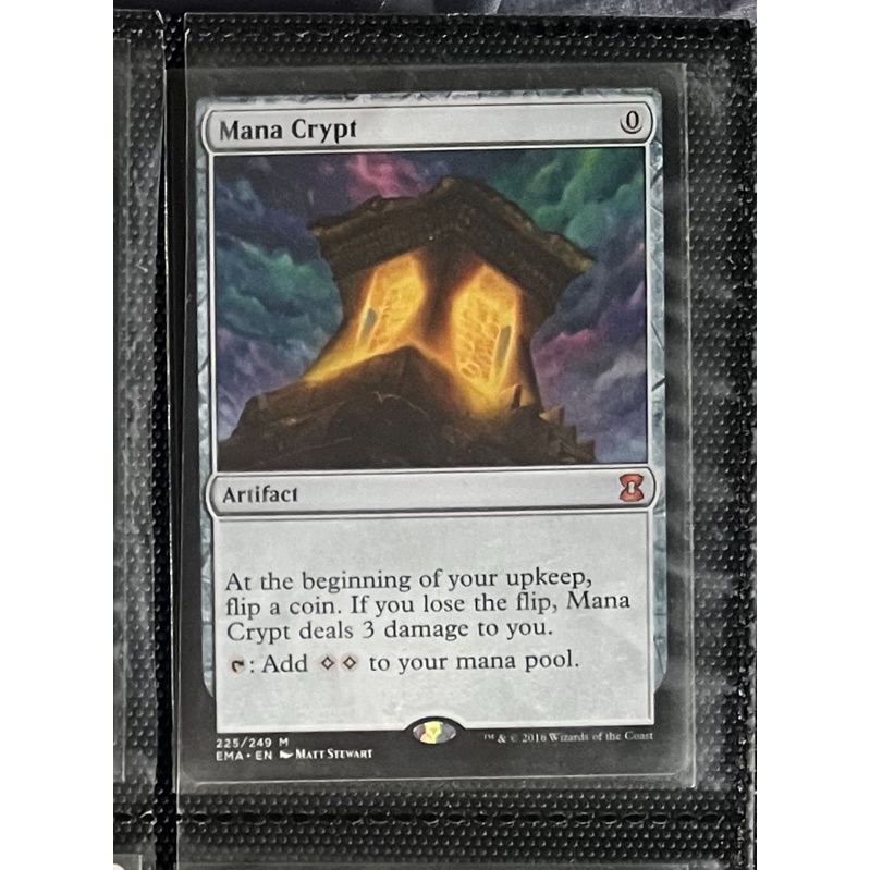 การ์ด MTG Mana Crypt Artifact Magic the gathering EDH ชุด EMA สภาพ Nm ...