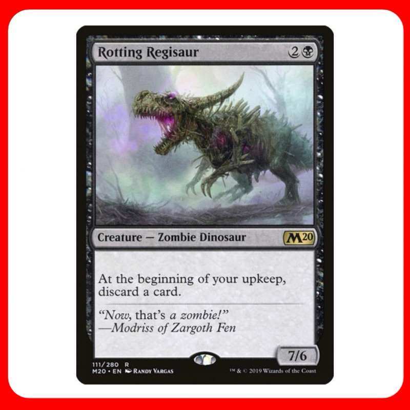 [MTG] Rotting Regisaur [M20] [BLACK] [RARE] [NORMAL] [ENG] (การ์ดเมจิค ...
