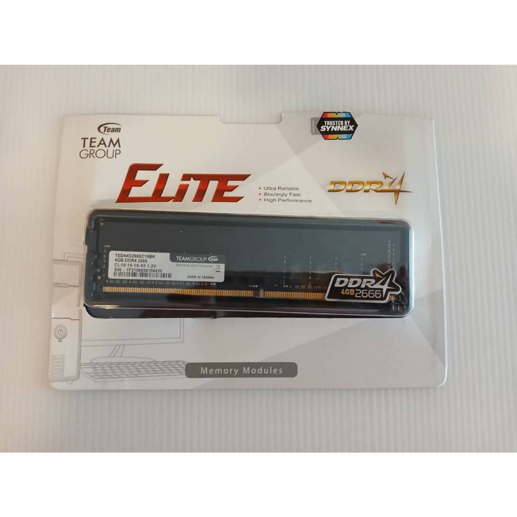 4GB (4GBx1) DDR4/2666 RAM PC (แรมพีซี) TEAM ELITE U-Dimm | Shopee Thailand