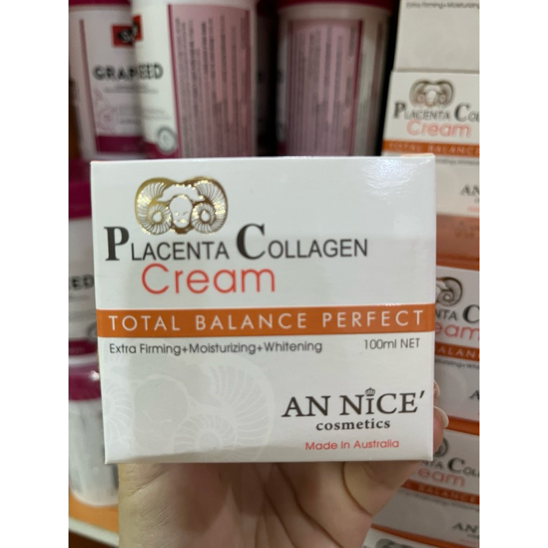 ครีมรกแกะ AN NICE' PLACENTA COLLAGEN CREAM Total Balance Perfect Extra ...