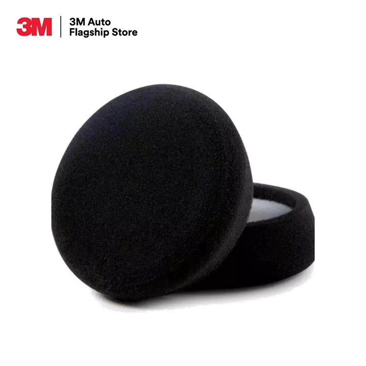 3M 30042 FOAM PLSH PAD 4IN (2PADS) โฟมขัดละเอียดสีดำขนาด 4นิ้ว หลัง ...