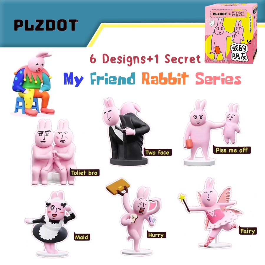 พร้อมส่งจากไทย กล่องสุ่ม PLZDOT My friend Rabbit Series ลุ้นSecret ...
