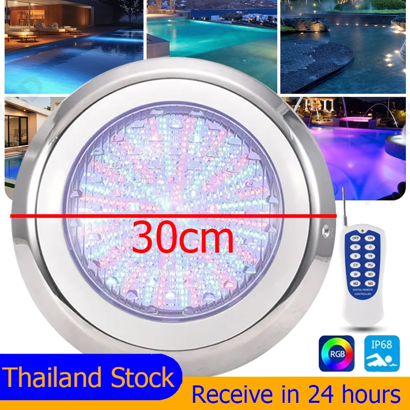 🔥30cm LED Swimming Pool Light Underwater Light 18W 36W ไฟใต้น้ำ ไฟสระ ...