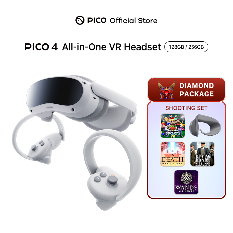 [SHOOTING SET] PICO 4 All-in-One VR Headset (128GB/256GB) พร้อมเกม 4 ...