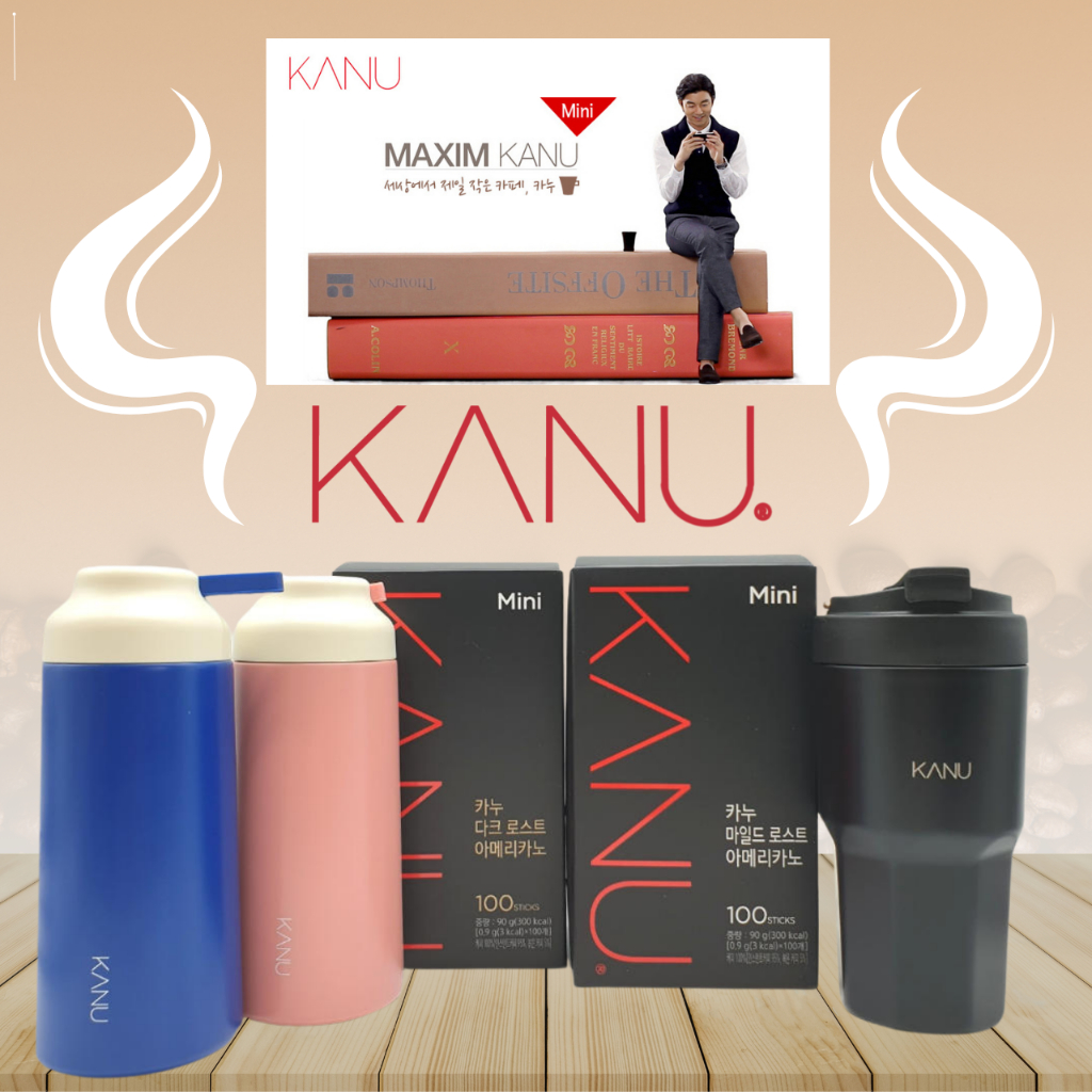 กาแฟเกาหลี Maxim KANU Mini Americano Limited edition 100 Stick + Free ...