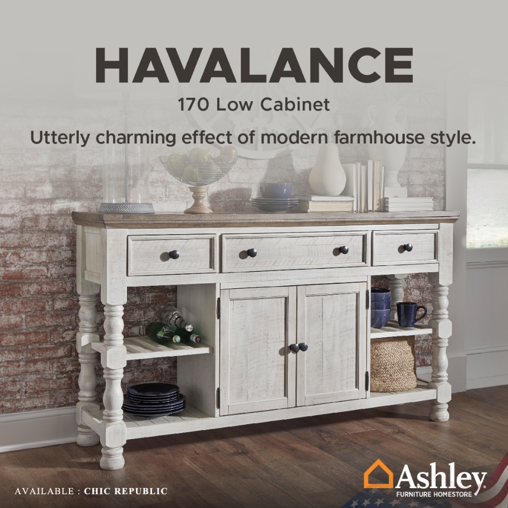 Ashley ตู้อเนกกประสงค์ รุ่น HAVALANCE/170,Low Cabinet | Shopee Thailand
