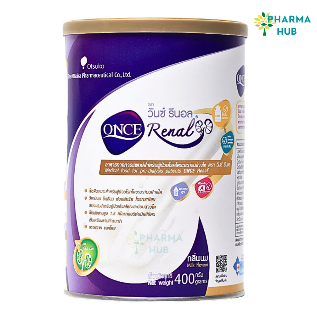 ONCE Renal 400 g. วันซ์ รีนอล อาหารสำหรับผู้ป่วยโรคไตระยะก่อนล้างไต ...