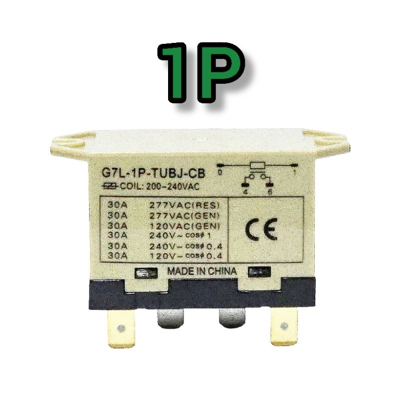 G7L-1P-TUBJ-CB/G7L-2P-TUBJ-CB 30A แมกเนติกเงียบ 1P/2P 220V | Shopee ...