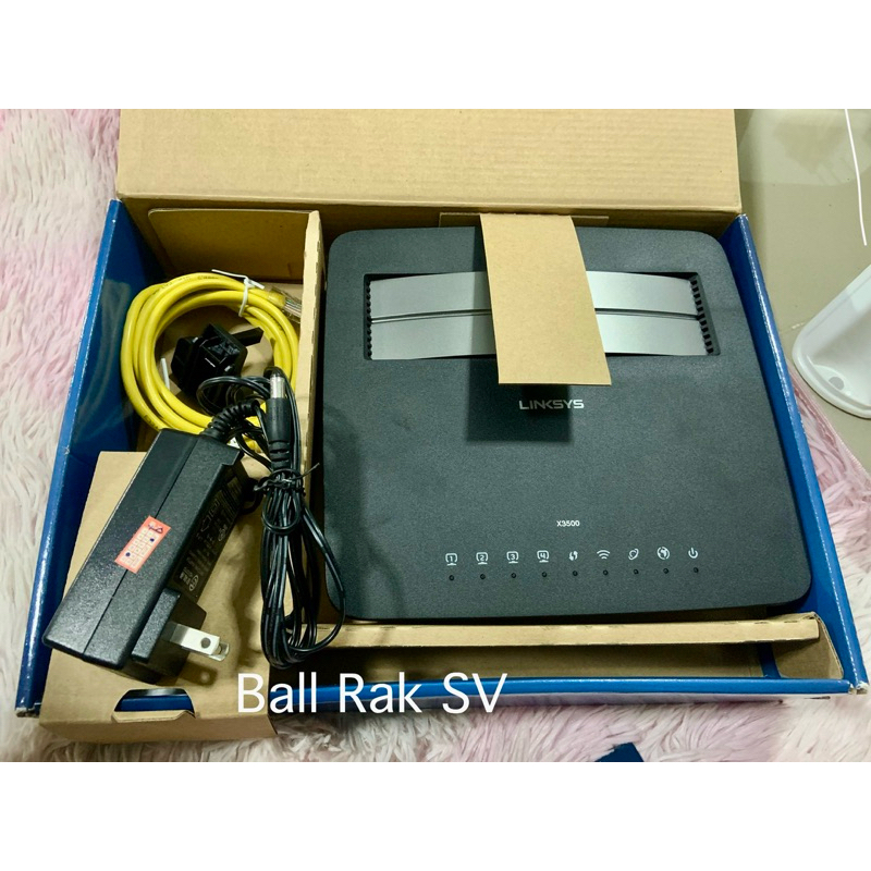 Linksys X3500 N750 Dual - Band Wireless Router with ADSL2 Plus Modem and USB – Black | Shopee ...