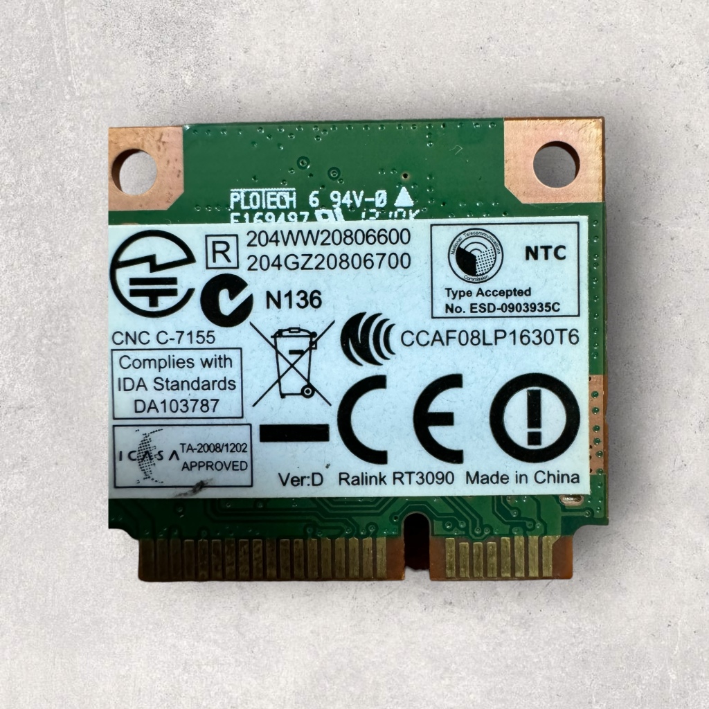 การ์ด ไวเลส ไวไฟ card wifi wireless notebook pc agn ac bg bluetooth 2 ...