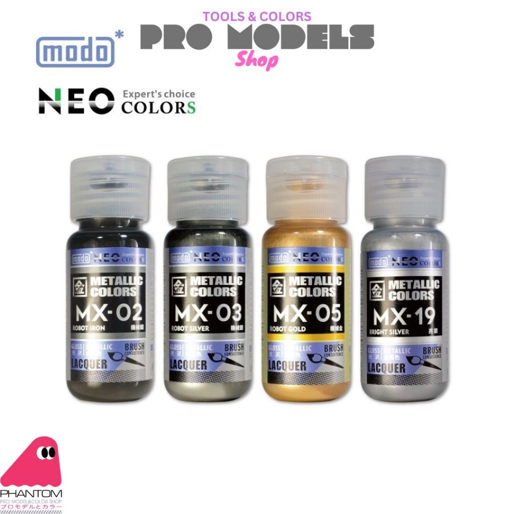 MODO C295 NEO COLOR ชุดสีโลหะ Mechanical Color สูตรแลคเกอร์ ชนิดเงา ...