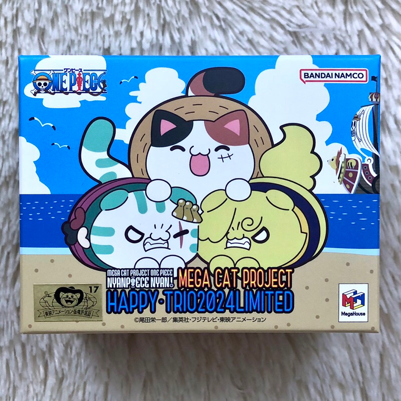 [พร้อมส่ง] Mega Cat Project Happy • Trio 2024 Limited / Luffy, Zoro, Sanji - One Piece / Nyan ...