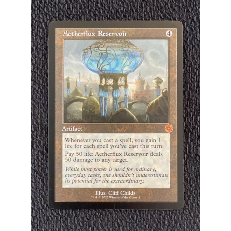 การ์ด MTG Aetherflux Reservoir Artifact Magic the gathering EDH รุ่น ...