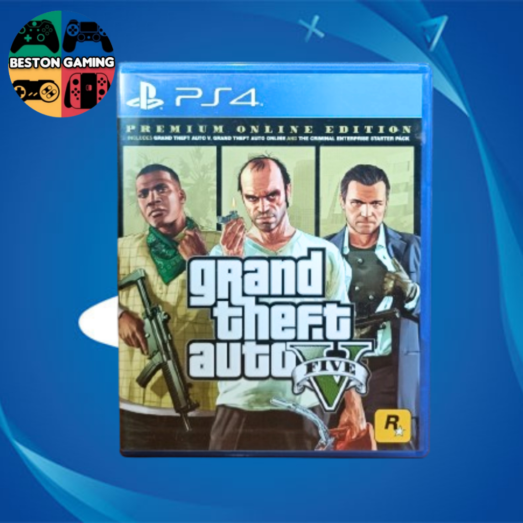 PS4 แผ่น ps4 GTA V Grand Theft Auto 5 Premium online edition (มีแผนที่ ...