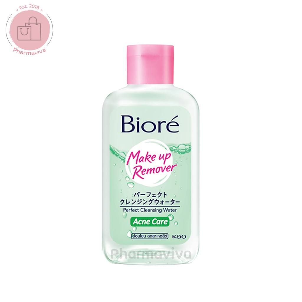 Biore Makeup Remover Perfect Cleansing Water Acne Care 50 ml บิโอเร เพ ...
