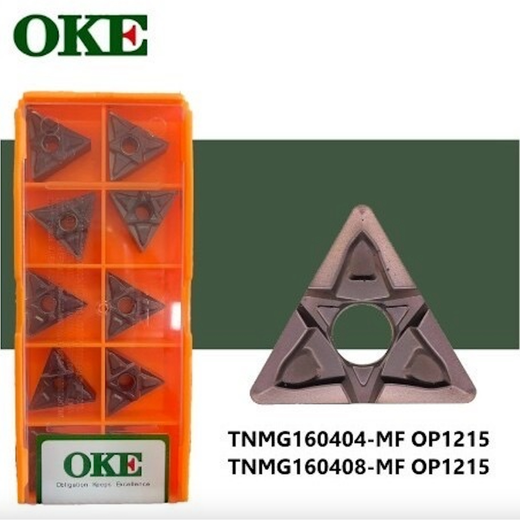 เม็ดมีด Inserts T16 เม็ดสองหน้า มุม 04 และ 08 TNMG160404-MF OP1215 TNMG160408-MF OP1215 | Shopee ...