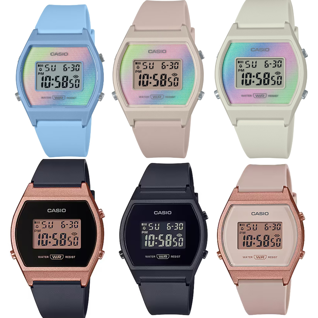 แท้ศูนย์ นาฬิกาข้อมือ ผู้หญิง Casio Standard Digital LW-204 LW-205 LW-205H Series ประกันศูนย์ 1 ...
