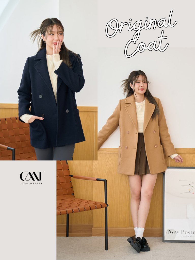 Coatmatter - Original Coat เสื้อโค้ทผ้าวูลแท้ อุ่น น้ำหนักเบา | Shopee ...