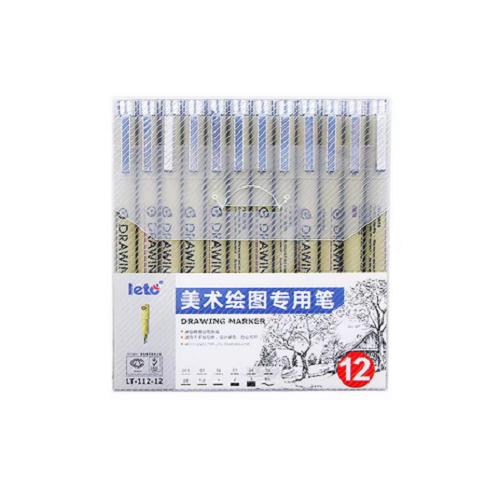 Leto 12Pcs ปากกาเขียนตัวอักษร Calligraphy Pen for Sketching, Lettering ...