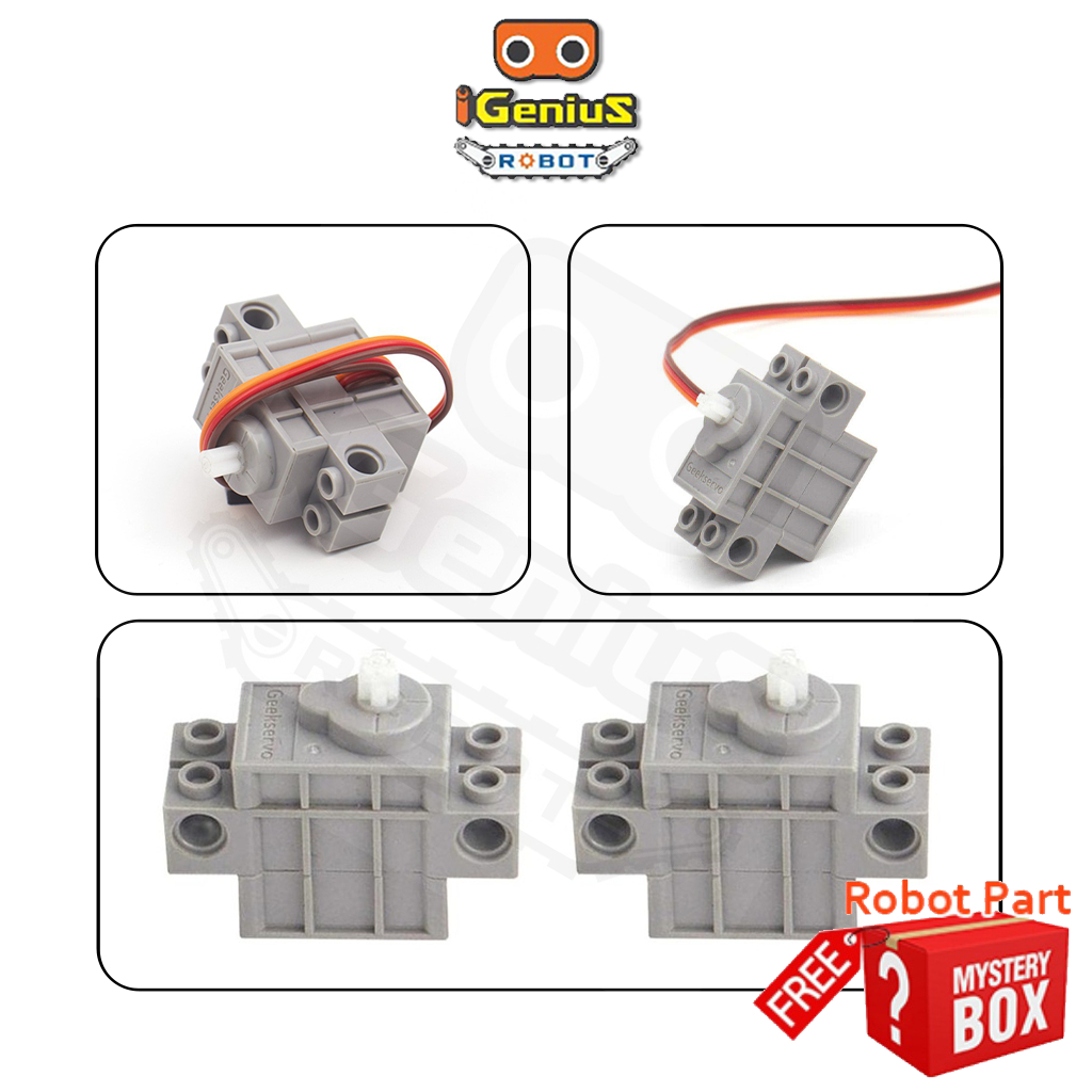 Geek Servo Gray 2 ตัว แกนหมุนได้ 270° microbit ไมโครบิต Arduino เซอร์โว ...