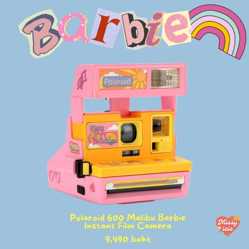 Polaroid 600 Malibu Barbie Instant Film Camera | Shopee Thailand