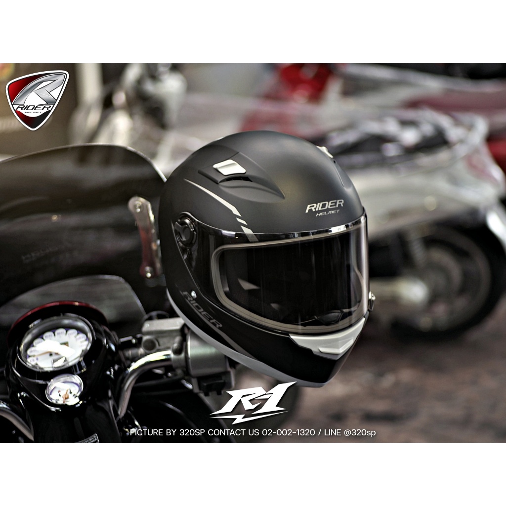 ถูกที่สุดในประเทศ!! หมวกกันน็อค RIDER R1 / R1X ของใหม่ น้ำหนักเบา ส่งไว ...