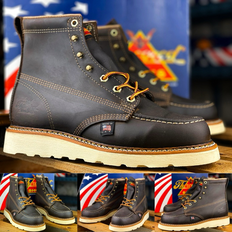 Thorogood 814-4203 Moc toe made in USA | Shopee Thailand