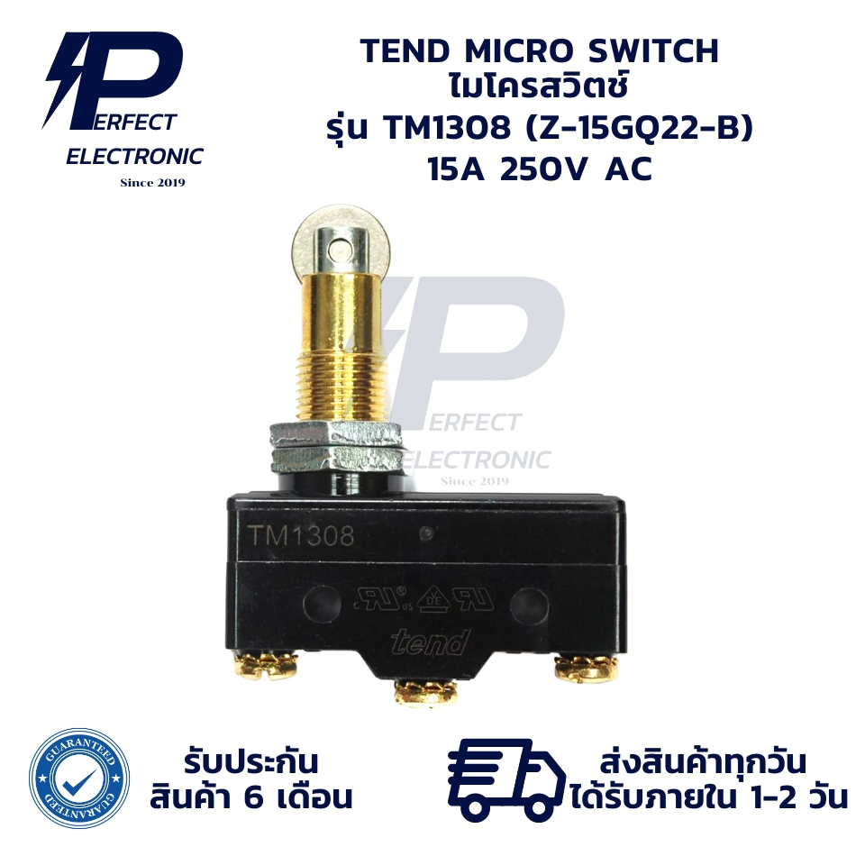 TM1308 (Z-15GQ22-B) TEND MICRO SWITCH ไมโครสวิตช์ 15A 250V AC (รับประกันสินค้า 6 เดือน) มีสินค้า ...