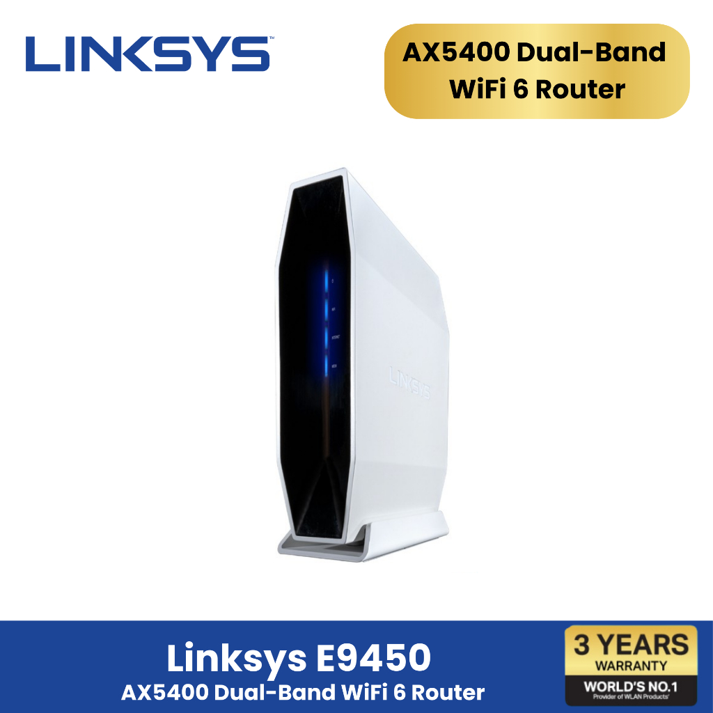 Linksys E9450 AX5400 Dual-Band WiFi 6 Router (เร้าเตอร์) | Shopee Thailand