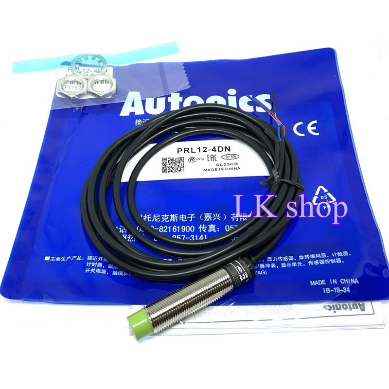 PRL12-4DN เซ็นเซอร์ Autonics sensor proximity switch 12M ชนิด NPN-NO (10-30VDC) ของใหม่ สินค้า ...
