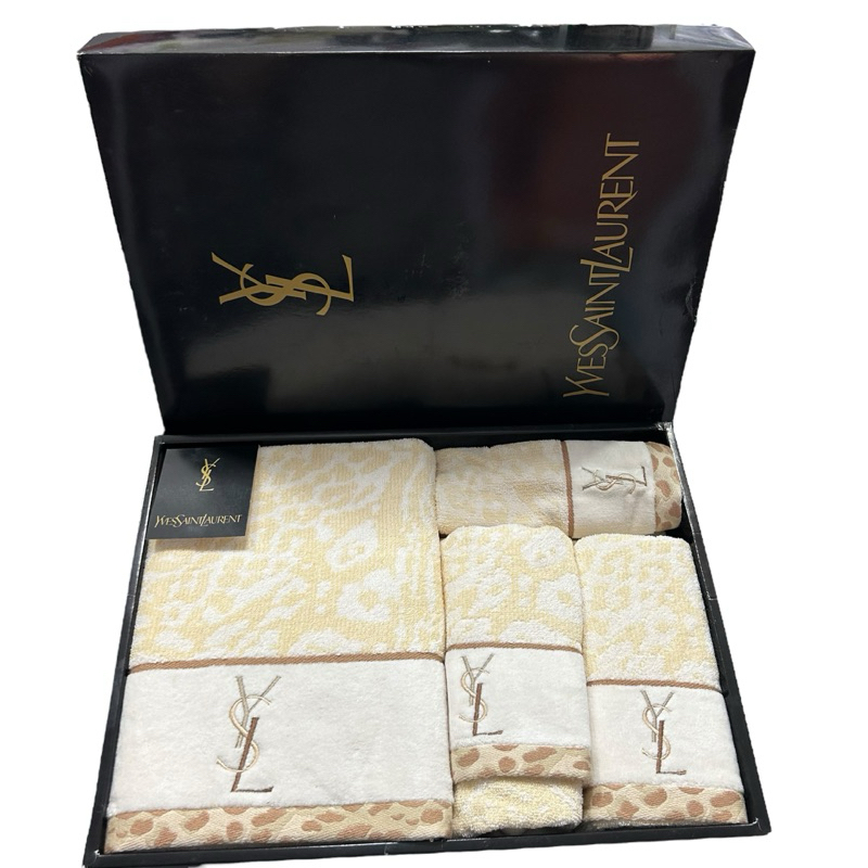 ผ้าขนหนู YSL YVES SAINT LAURENT TOWEL SET | Shopee Thailand