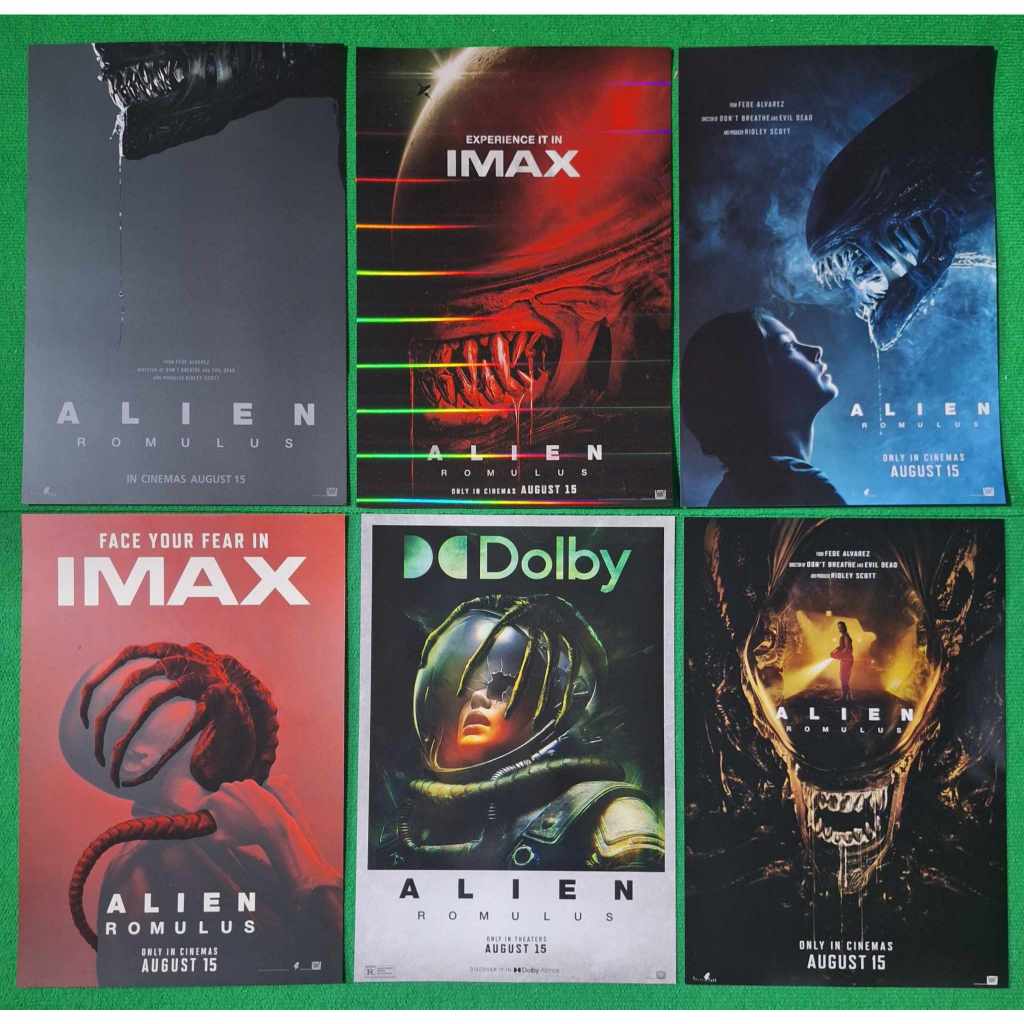 การ์ดวิบวับ โปสเตอร์ 13x19 นิ้ว โปสการ์ด บัตร IMAX จากหนัง เอเลี่ยน โร ...