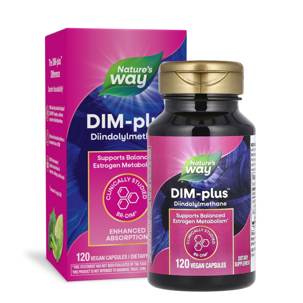 Nature's Way Dim Plus Diindolylmethane 120 capsules ปรับสมดุลเอสโตรเจน ...
