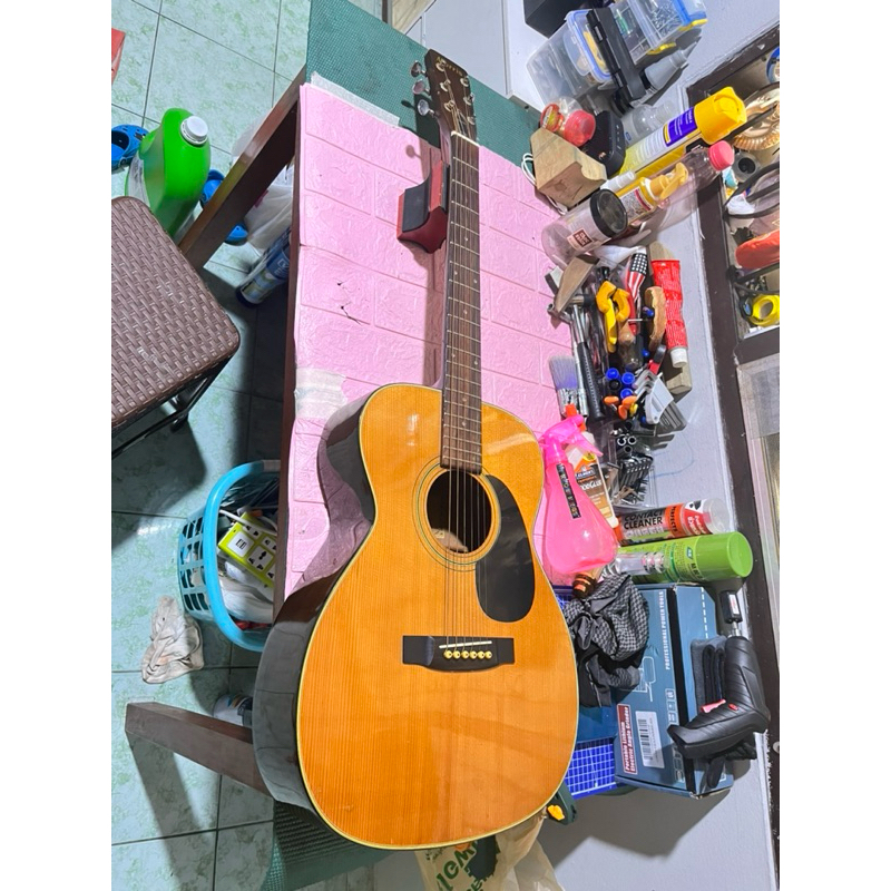 กีตาร์โปร่งทรง OM brand Morris F-12 | Shopee Thailand