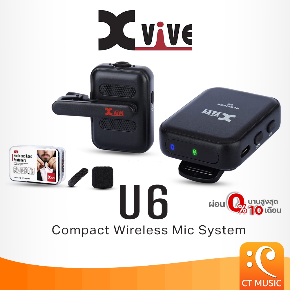 Xvive U6 Compact Wireless Microphones System U 6 | Shopee Thailand