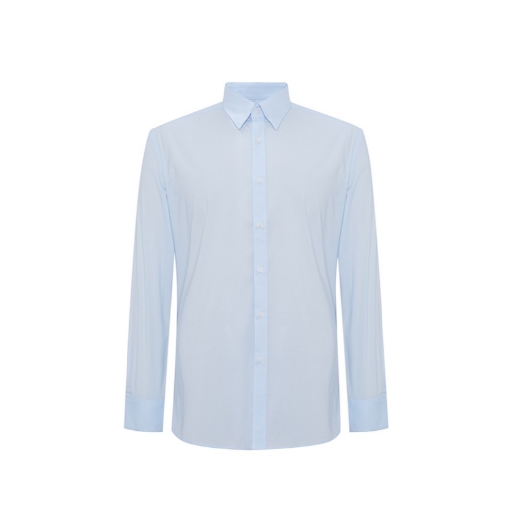 G2000 (ครบ size) เสื้อเชิ้ตผู้ชาย ทรงสมาร์ทฟิต รุ่น 2112100272 สีฟ้า ...