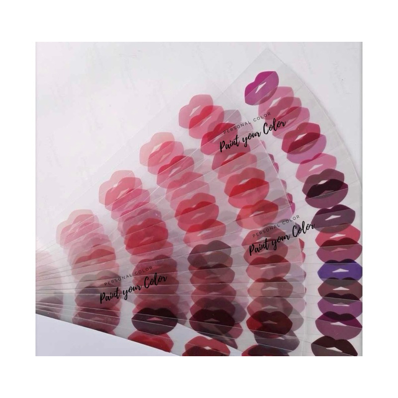 อุปกรณ์วิเคราะห์สีลิปสติก Lipstick Color Wallet/Personal Color Analyze ...