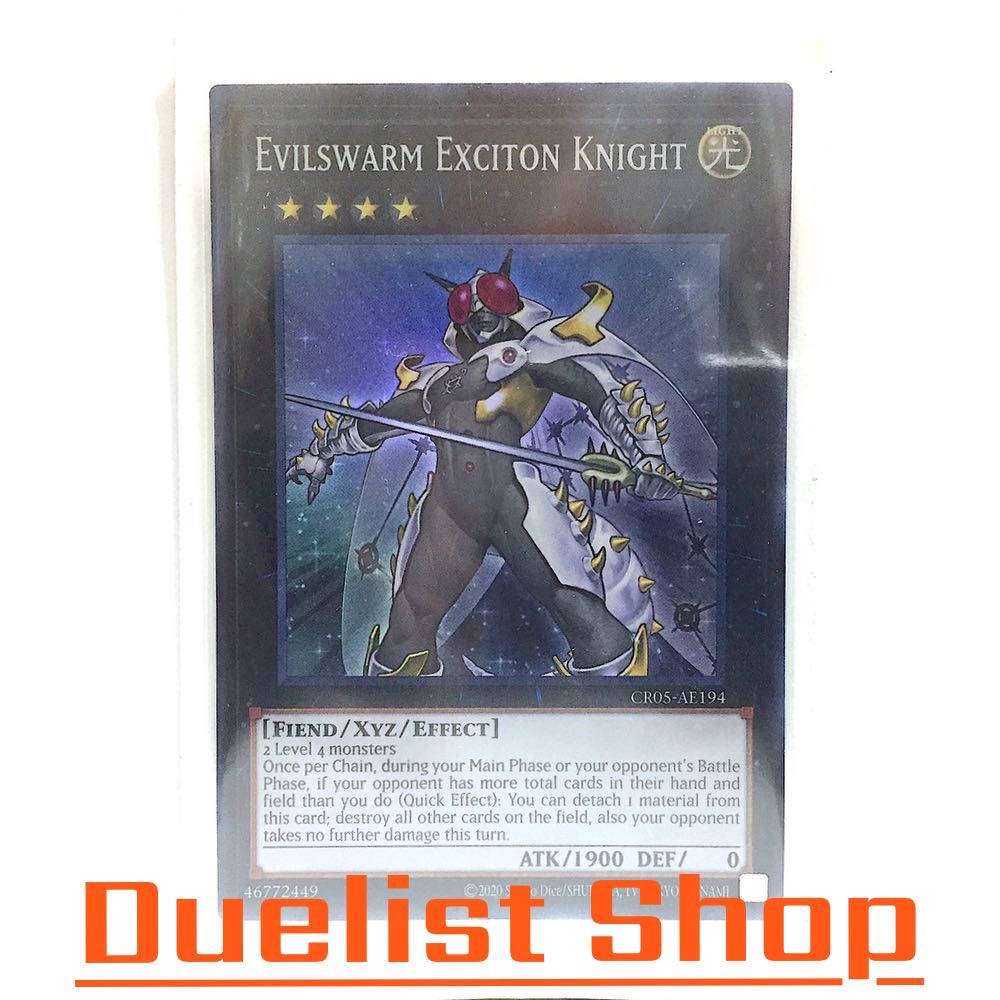 Evilswarm Exciton Knight (SR) Monster Light Rank4 [Fiend/Xyz/Effect ...