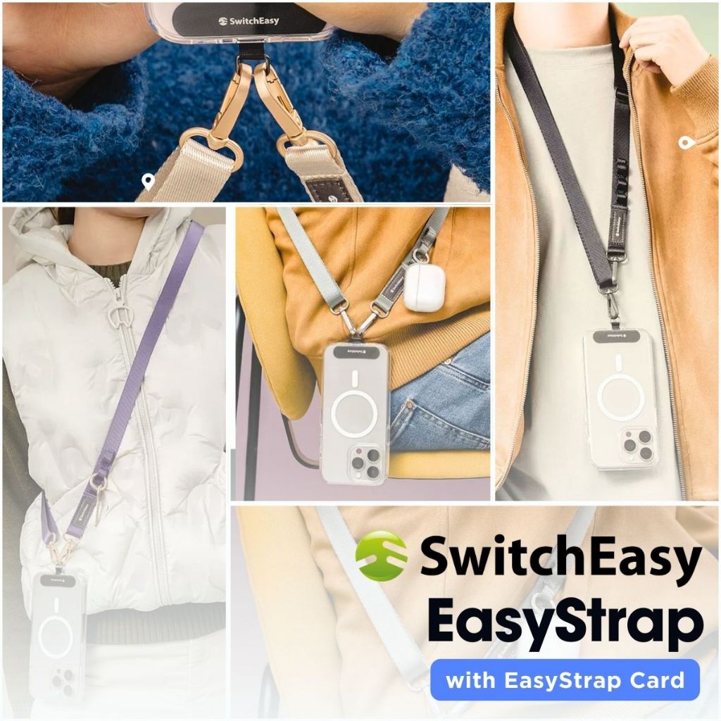 (ส่งจากไทย) สายคล้องโทรศัพท์ Switcheasy EasyStrap + Easy Strap Card ...