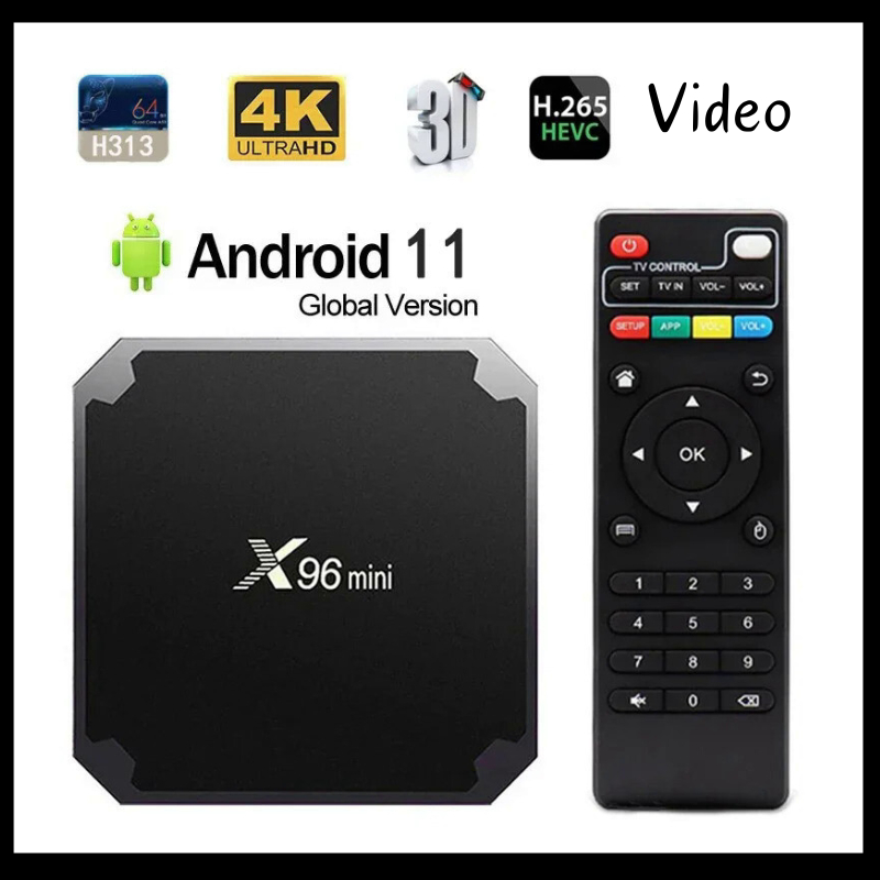 กล่องทีวี X96 Mini 4G WiFi Allwinner H313 Quad Core 2GB 16GB HDMI 2.0 4K 3D H.265 เครื่องเล่น ...