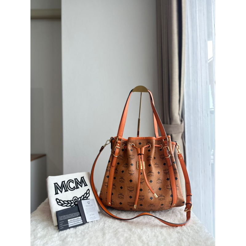 Authentic MCM bucket tote bag | Shopee Thailand