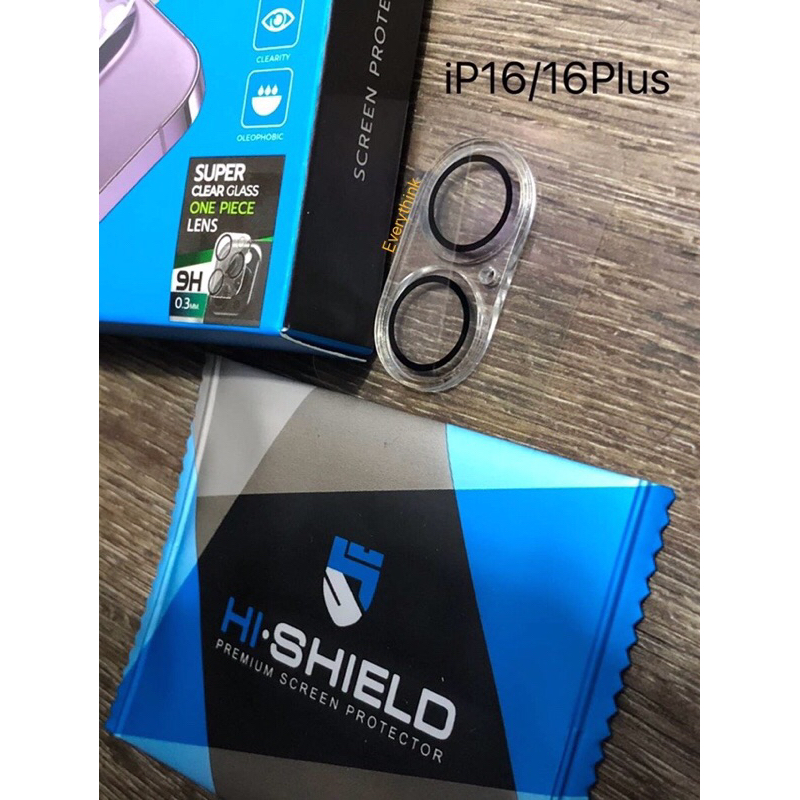 HI-SHIELDกระจกกันเลนส์ iPhone Camera Lens แบบเต็มแผ่น [iP16/16plus ...