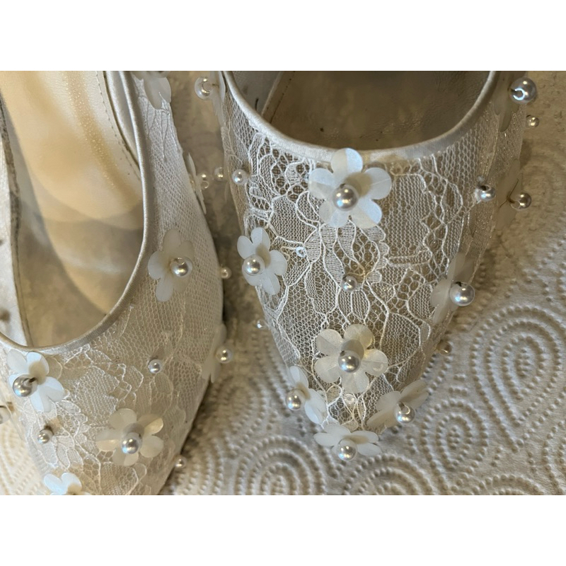 รองเท้าเจ้าสาว 39 สูง 2 นิ้ว Farrent Farent | Shopee Thailand